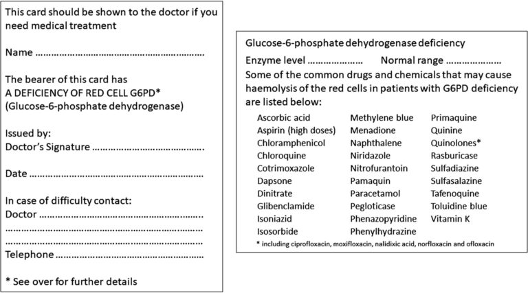 G6PD deficiency - Leeds Teaching Hospitals NHS Trust