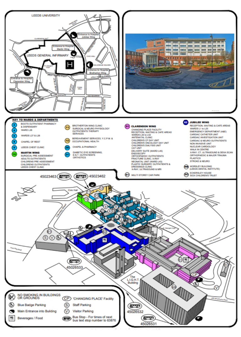 Leeds General Infirmary - Location Map - Leeds Teaching Hospitals NHS Trust
