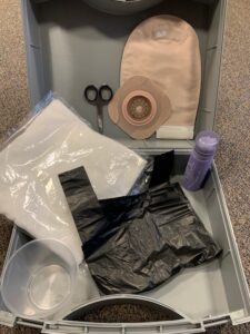 Paediatric step by step procedure for a 2 piece stoma bag change ...