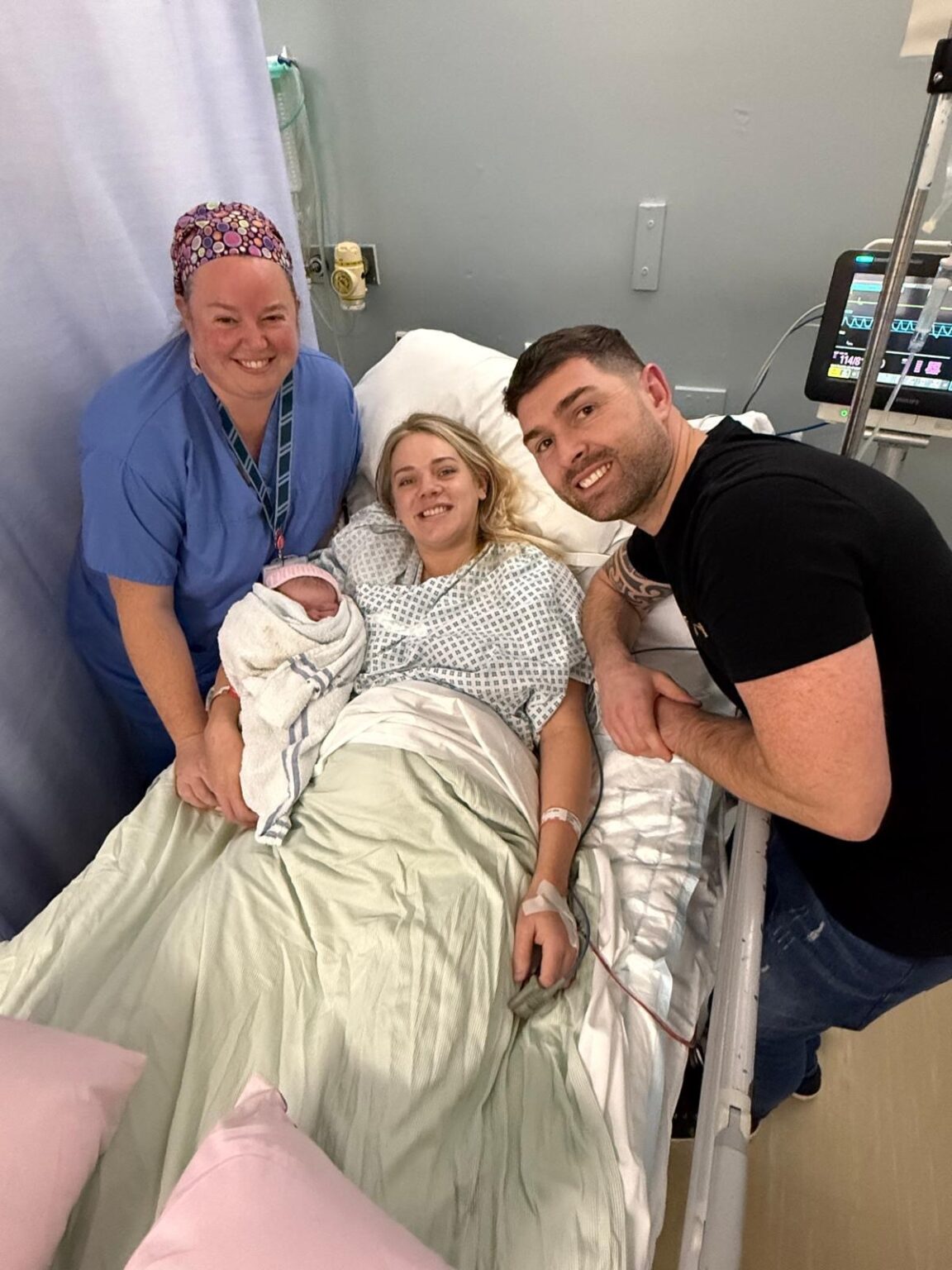 Mum and baby return to thank midwives after life-saving treatment in ...